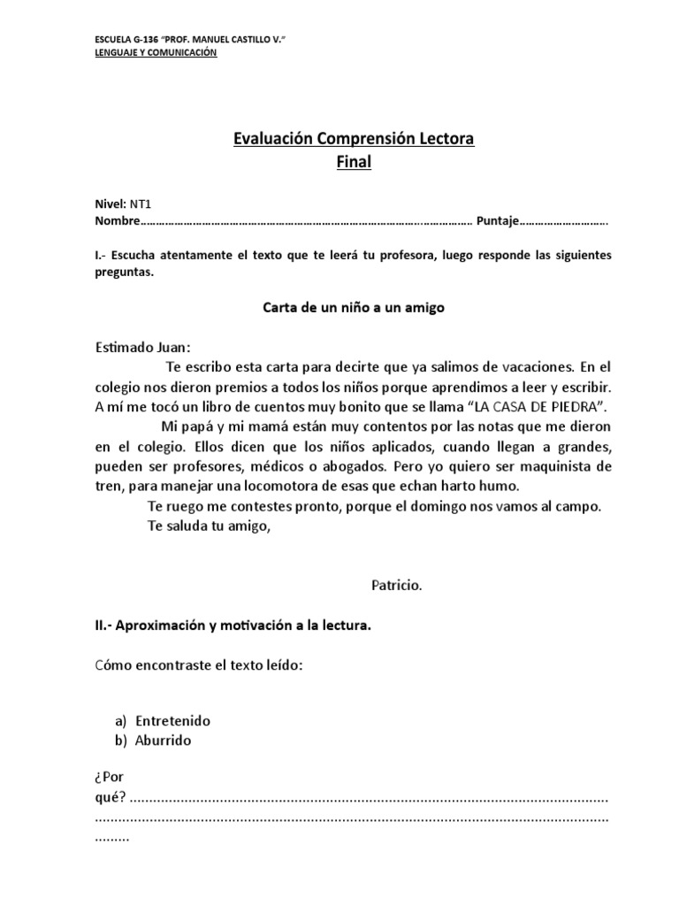 Pruebas Pre Kinder - Kinder | PDF | Influenza | Ciervo