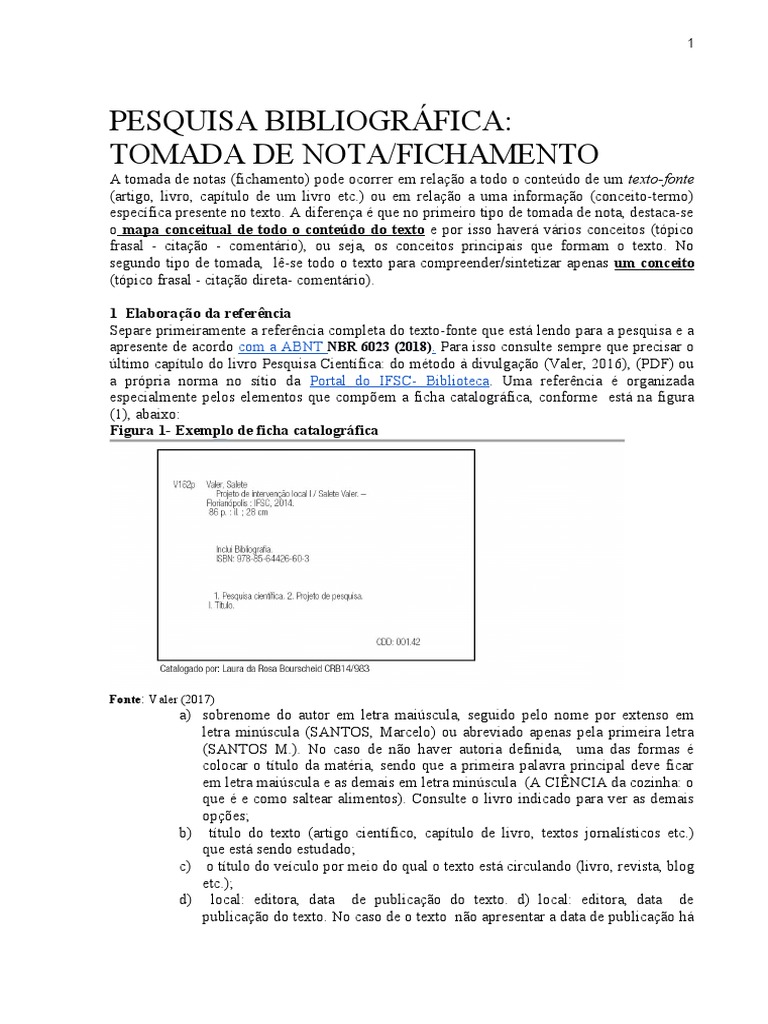 Fichamento e Tomada de Notas Eficaz | PDF | Comunicação | Citação