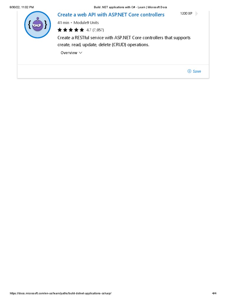 Create, Read, Update, Delete (CRUD) Operations.: Overview | PDF | Computers