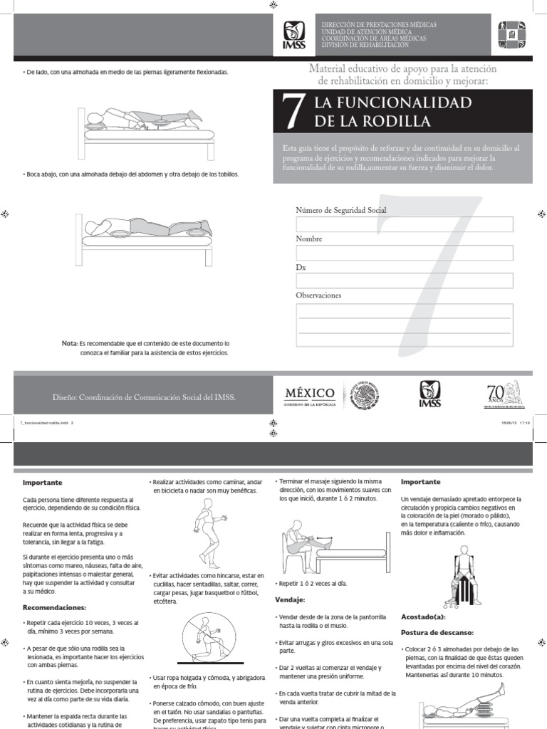 7 - Funcionalidad Rodilla | PDF | Medicina CLINICA | Ciencias de la Salud