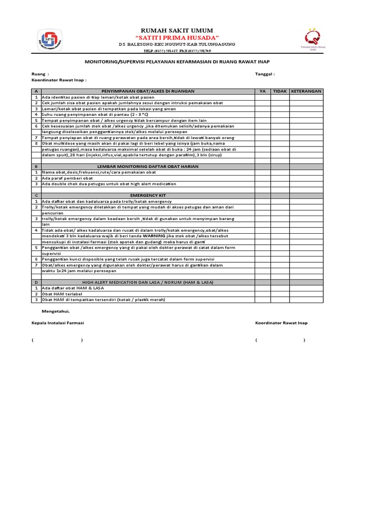 Form Evaluasi Farmasi | PDF