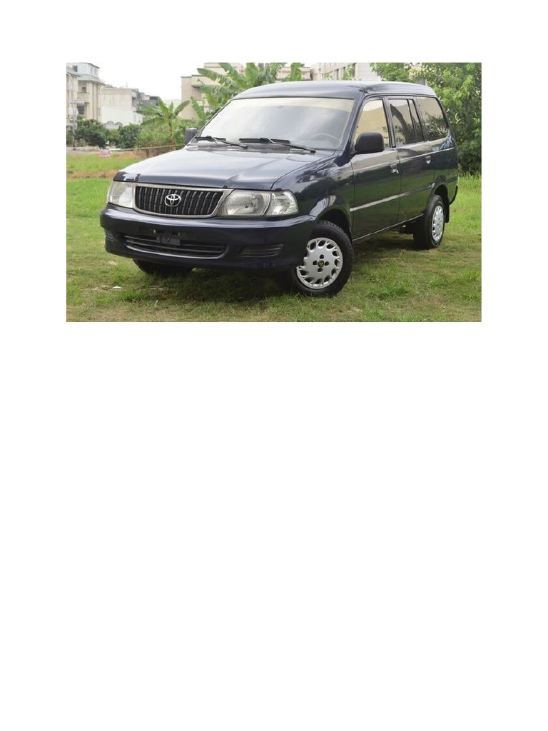 Toyota Zace DX Van | PDF