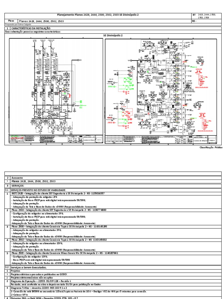 Nº - 2444. 2428 2500 2502 e 2503 - Planejamento Planejamento Planos 2428 2444 2500 2502 2503 SE ...