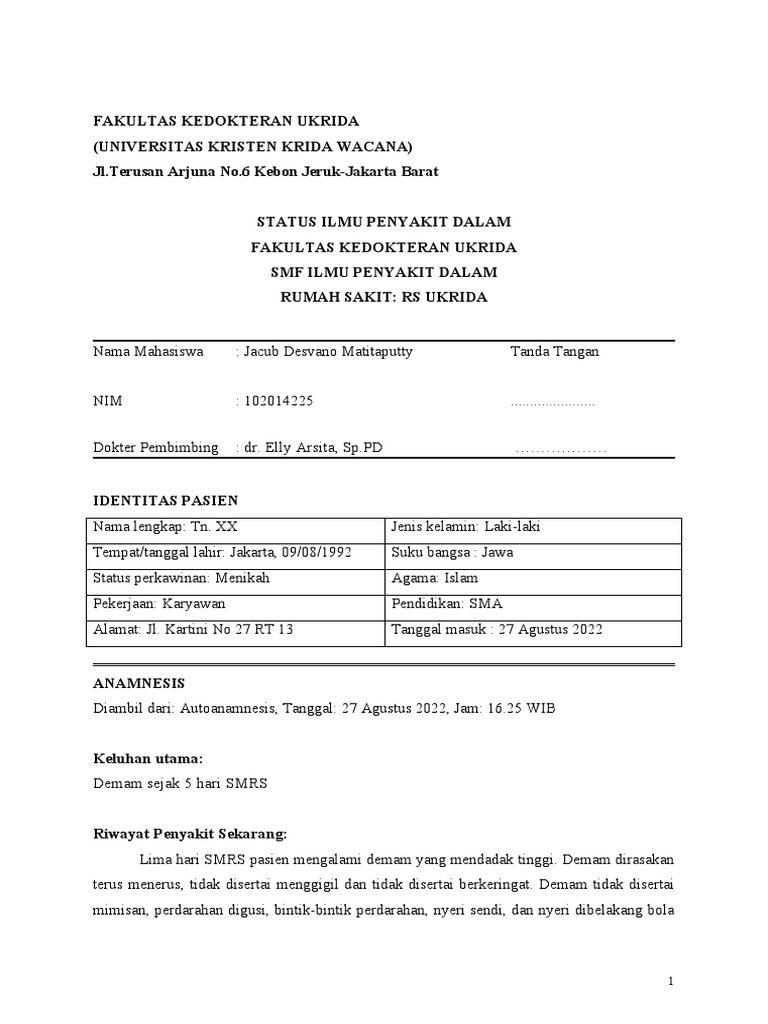 Status Ipd DBD Jacub Baru | PDF