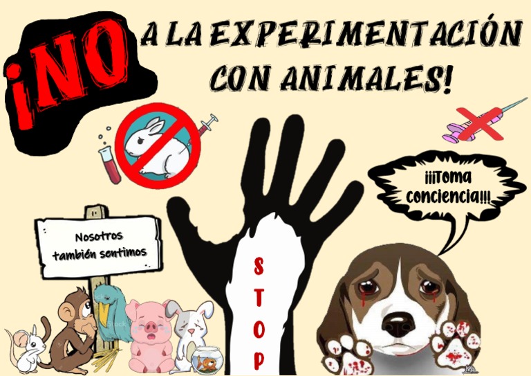 Afiche en Contra de La Experimentacion Animal | PDF