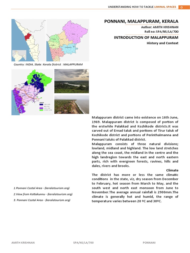 Ponnani, Malappuram, Kerala | PDF | Kerala | Earth Sciences