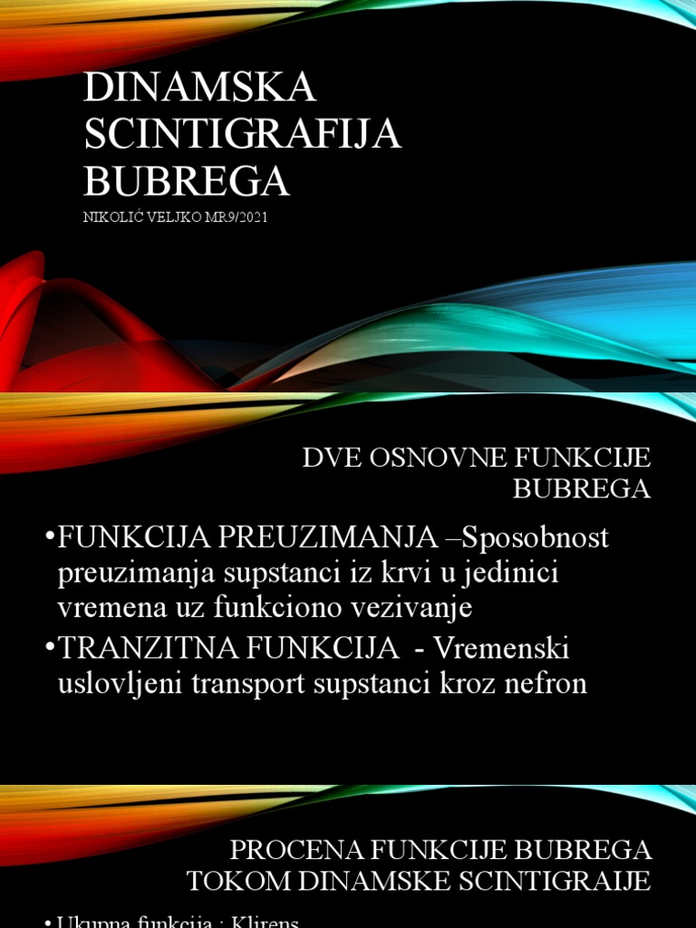 Dinamska Scintigrafija Bubrega | PDF