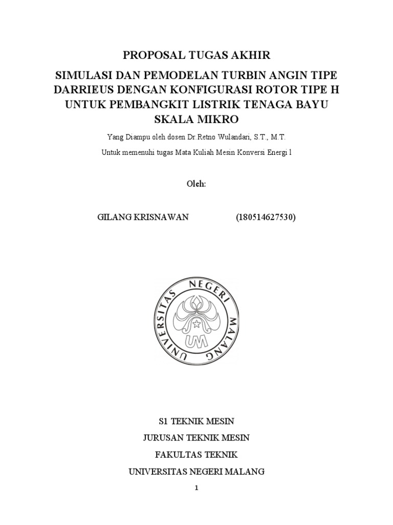 Proposal Tugas Akhir | PDF