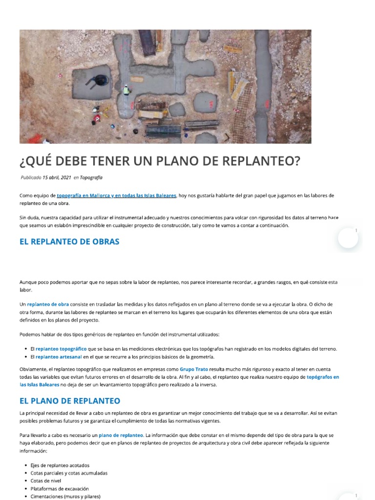 Planos Replanteo | PDF