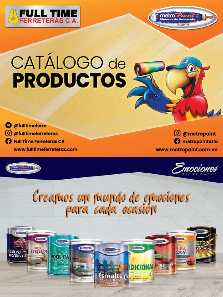 Catálogo Metropaint - Full Time 2021-2022 - A5 | PDF | Pintar | Color