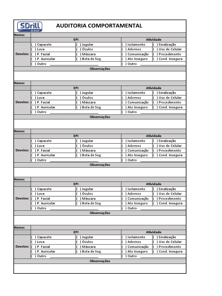 Auditoria Comportamental | PDF