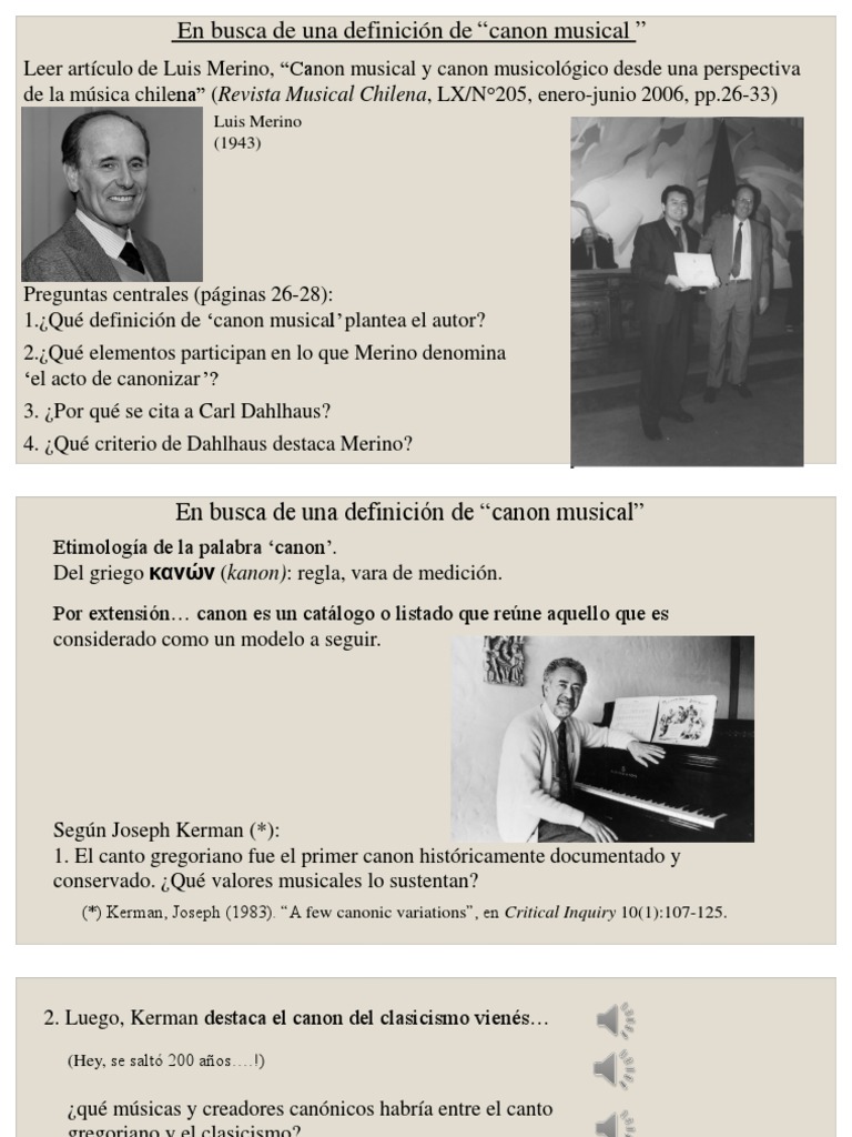 SH 2022 2. Canon Musical | PDF | Las artes escénicas