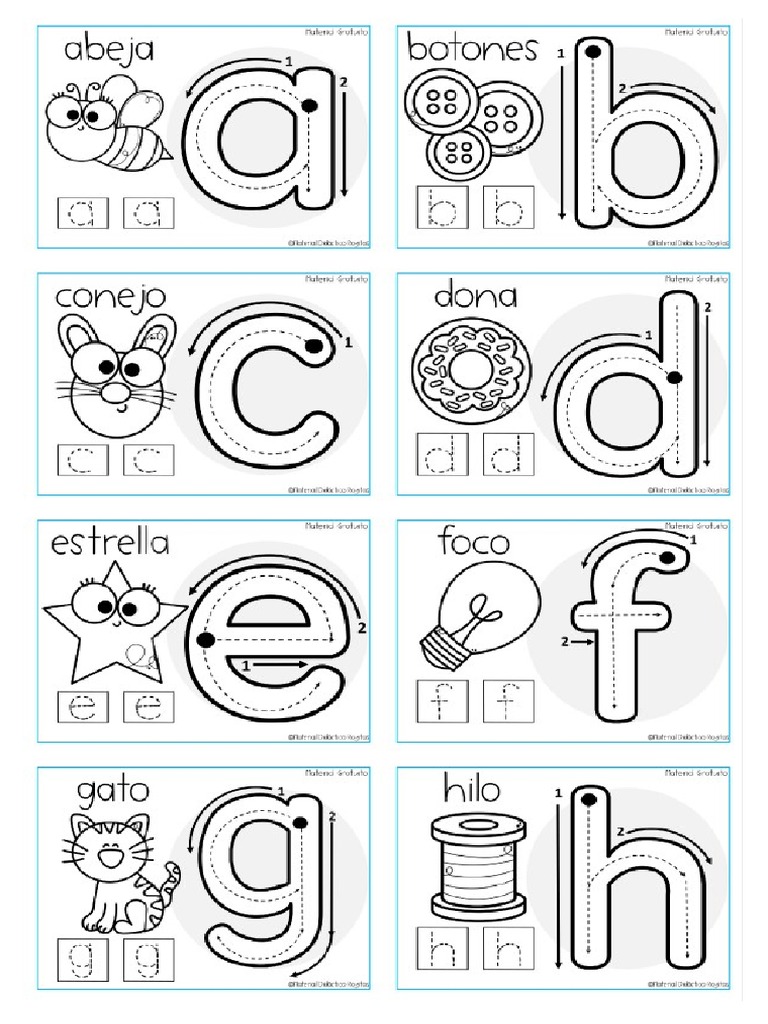 Abecedario Mayúsculas y Minúsculas | PDF