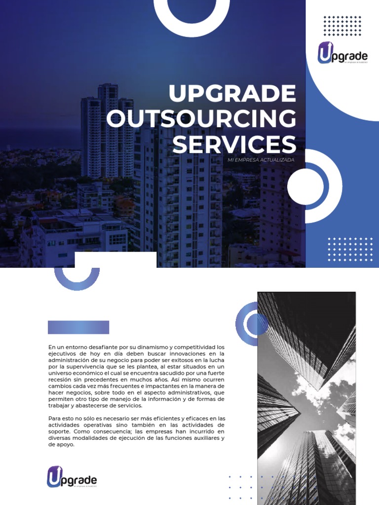 Upgrade Services | PDF | Outsourcing | Auditoría