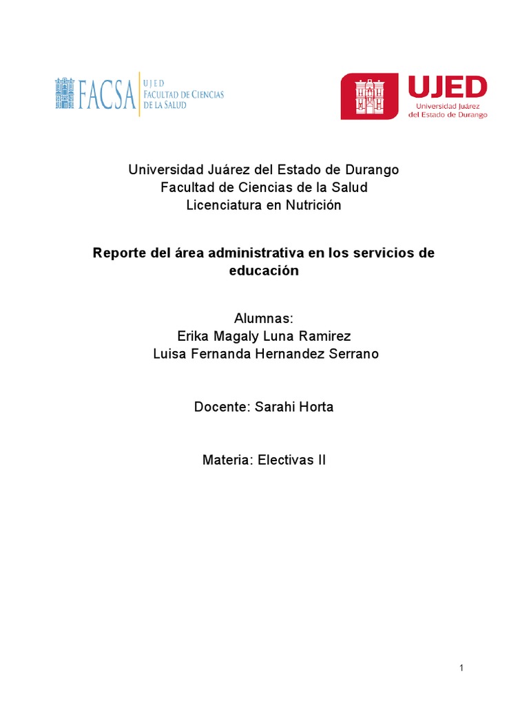 Reporte Administrativo | PDF | Planificación | Evaluación