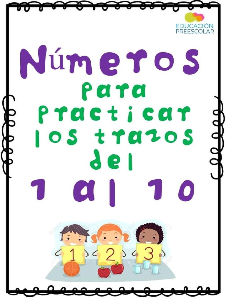 ? Trazo de Números Del 1 Al 10 | PDF