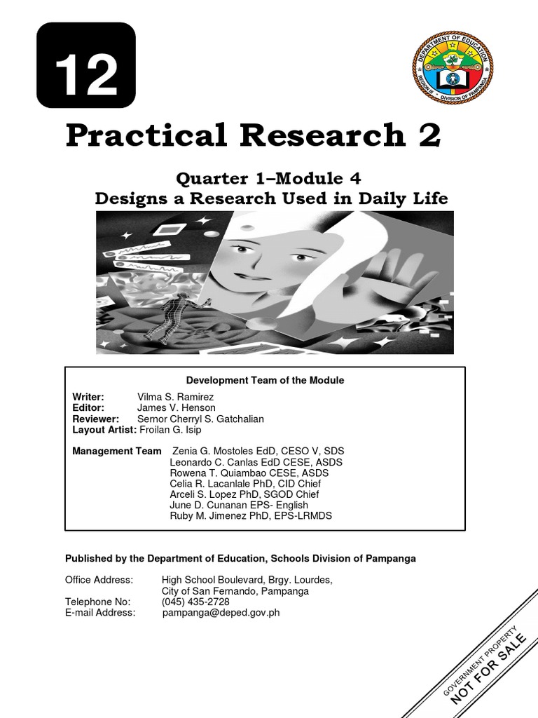 MODULE4-Designs A Research Used in Daily Life | PDF | Experiment ...
