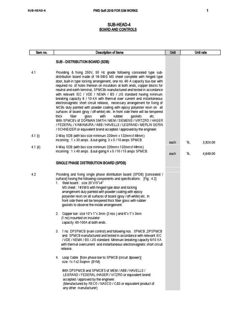 SUB-HEAD-4 New | PDF | Ac Power Plugs And Sockets | Insulator (Electricity)