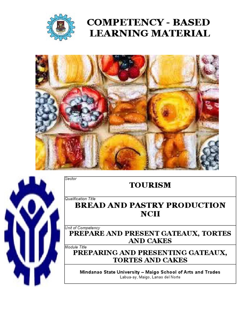 CBLM BPP Prepare and Present Gateaux Tor | PDF | Cakes | Baking