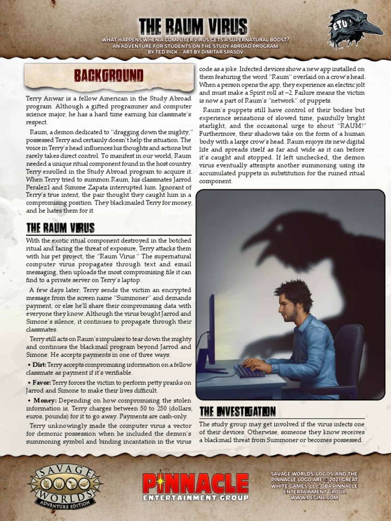 The Raum Virus: Background | PDF | Computer Virus | Demons