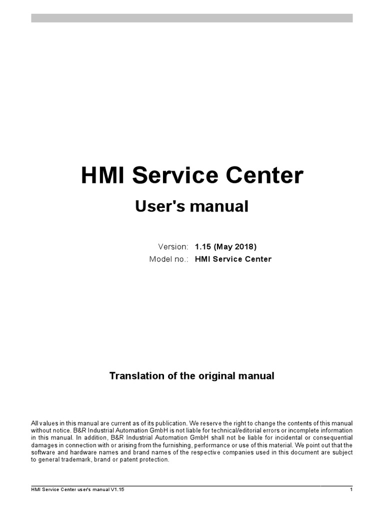 HMI Service Center Manual V1.15 | PDF | Electrostatic Discharge ...