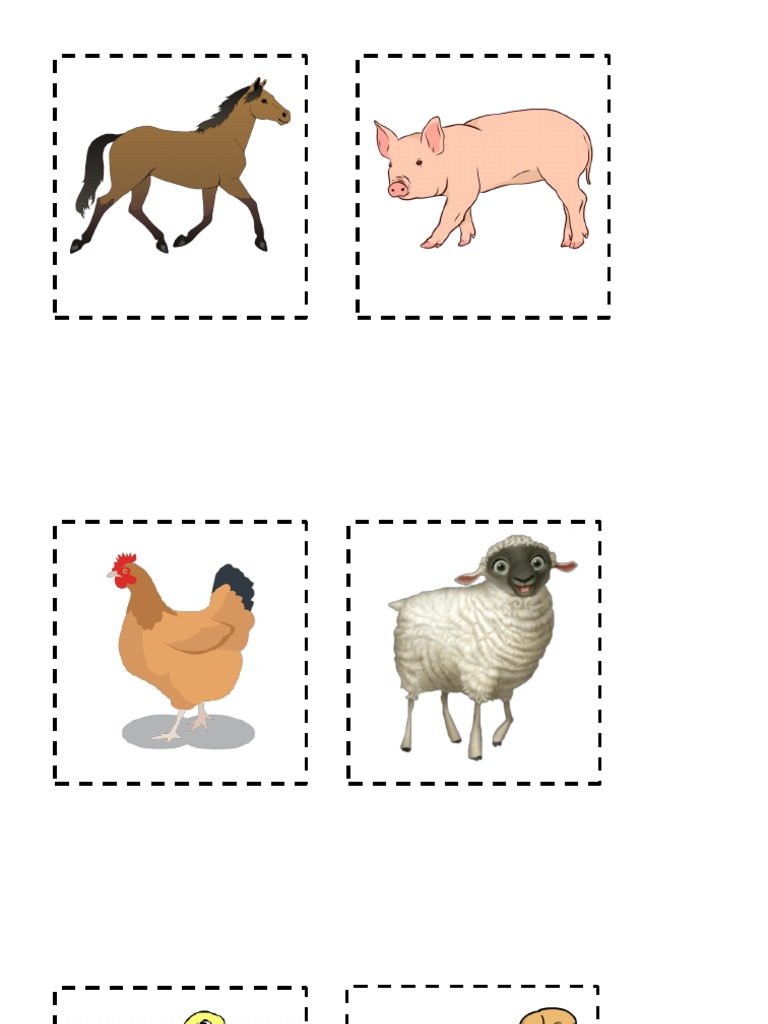 Laminas de Animales Selva y Granja | PDF