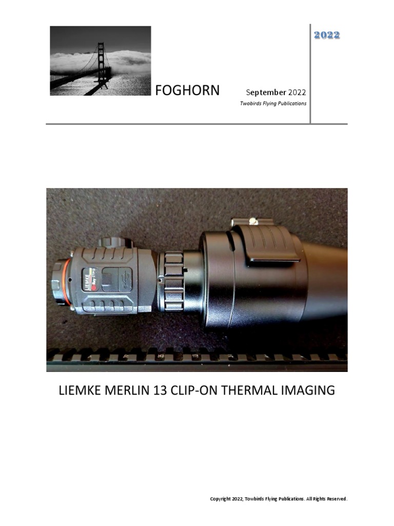 Liemke's Merlin 13 Thermal Imaging Clip-On | PDF | Rechargeable Battery ...