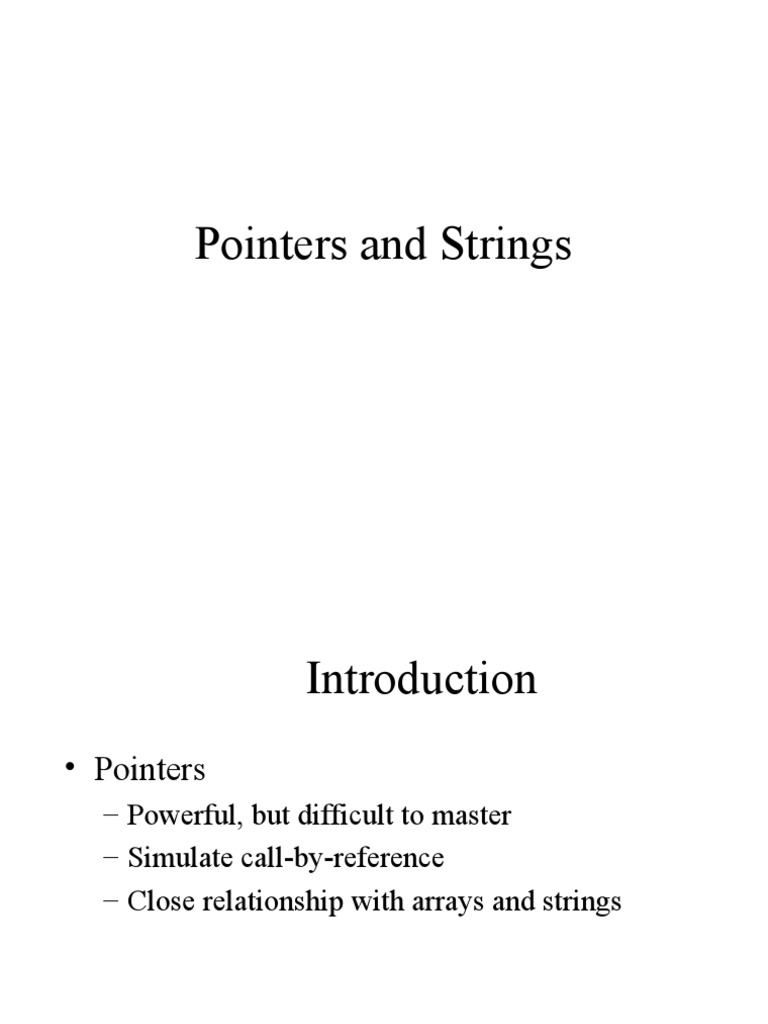 Lecture 9 Pdf Pointer Computer Programming String Computer Science 0490