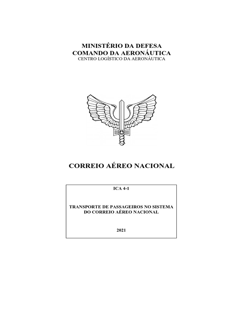 Ica 4-1 Transporte de Passageiros | PDF | Aeronave | Correio