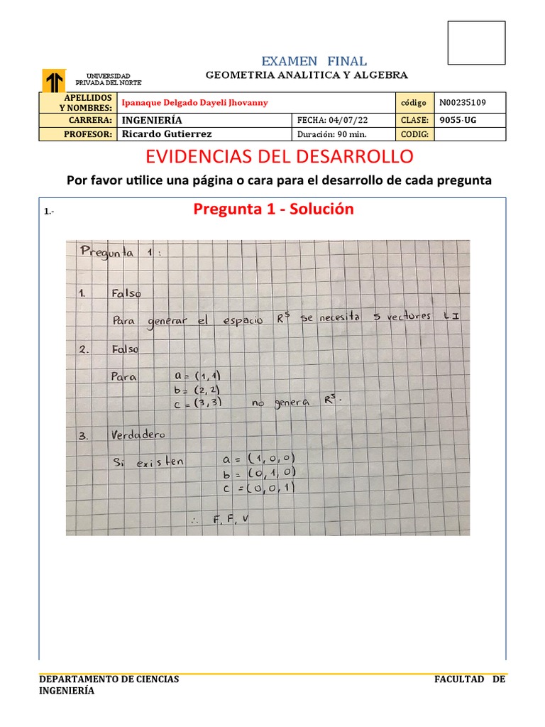 EVIDENCIAS..EX... FINAL..9055 Ipanaque Delgado Dayeli Jhovanny | PDF