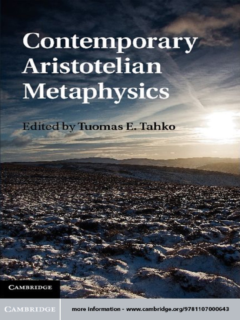 TAHKO Contemporary Aristotelian Metaphysics | PDF | Proposition ...