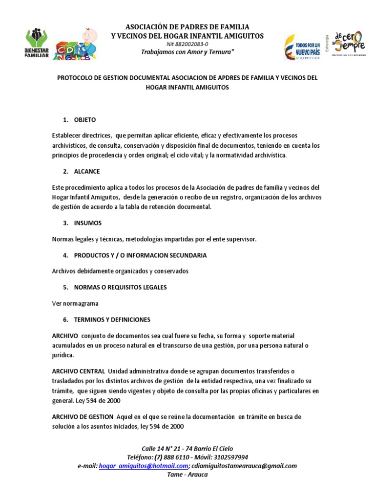 Protocolo Gestion Documental | PDF | Gestión de registros | Justicia