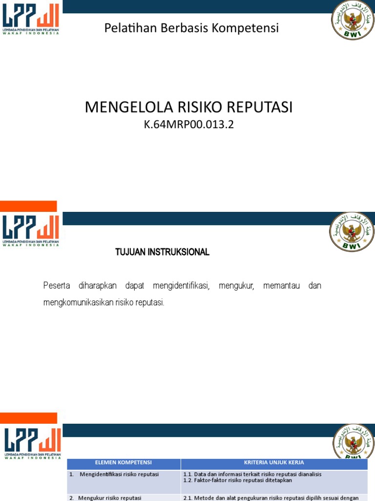 Modul 4.6. Mengelola Risiko Reputasi | PDF