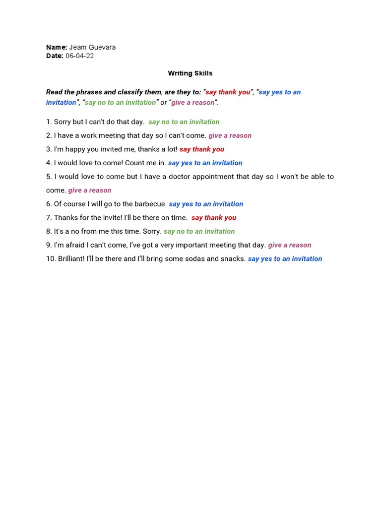 Writing Skills 4D | PDF
