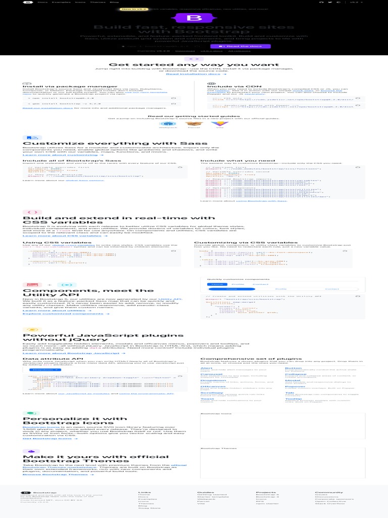 Bootstrap The Most Popular HTML, CSS, and JS Library in The World. | PDF | Bootstrap (Front End ...