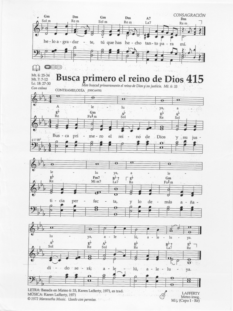 Busca Primero El Reino de Dios | PDF