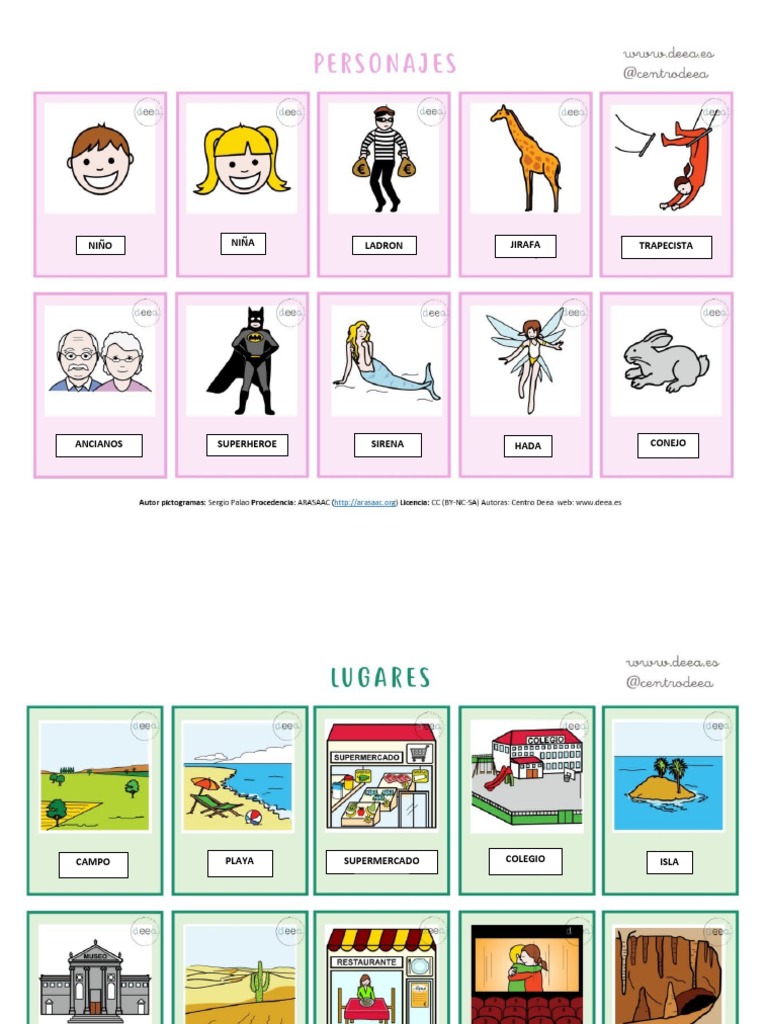 Pictogramas para Crear Cuentos y Frases | PDF