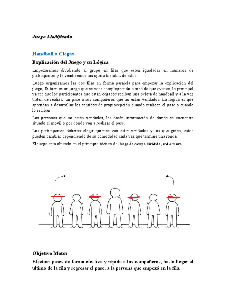 Juego Modificado | PDF | Deportes y actividades al aire libre | Juegos ...