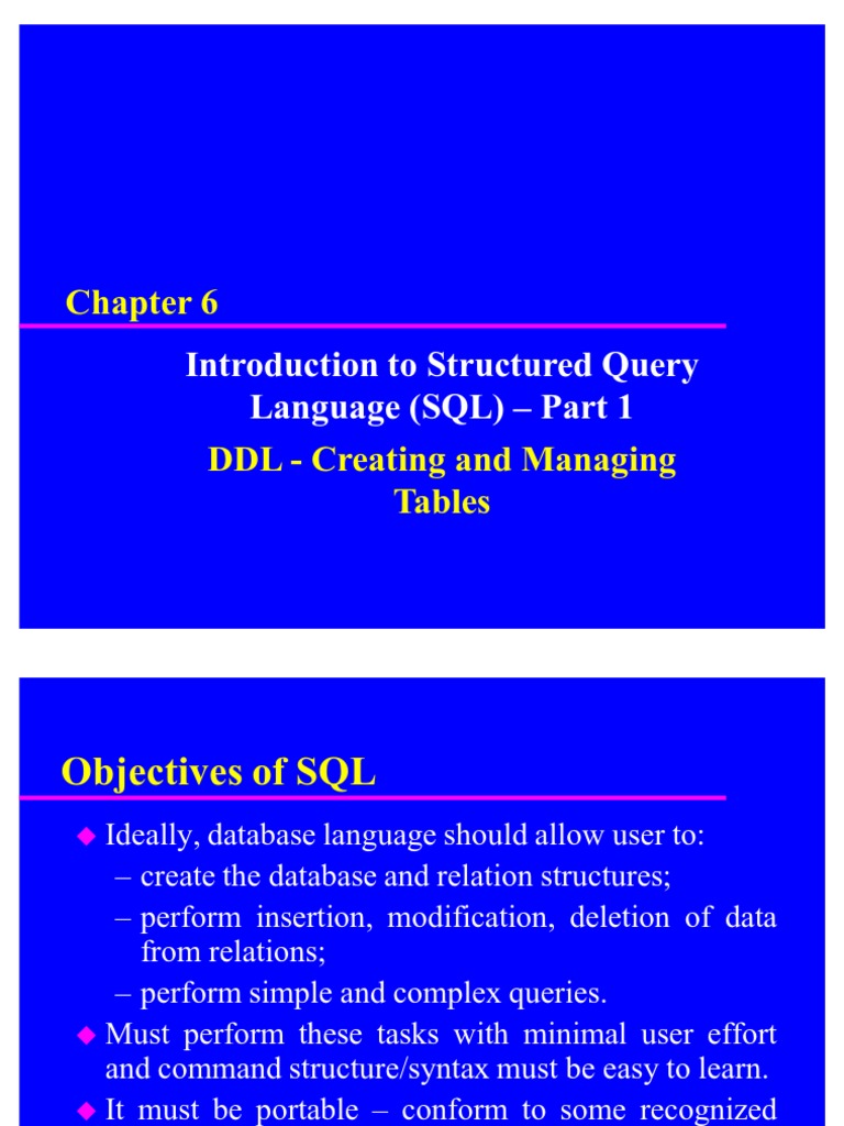 Lecture7 - SQL DDL - Part 1 | PDF | Sql | Databases