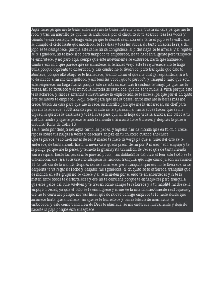 Aqui Tiene Pa Que Me La Bese | PDF