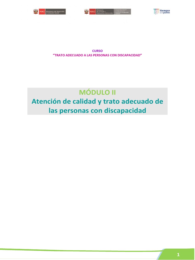 Contenidos Módulo 2 | PDF | Invalidez | Discriminación