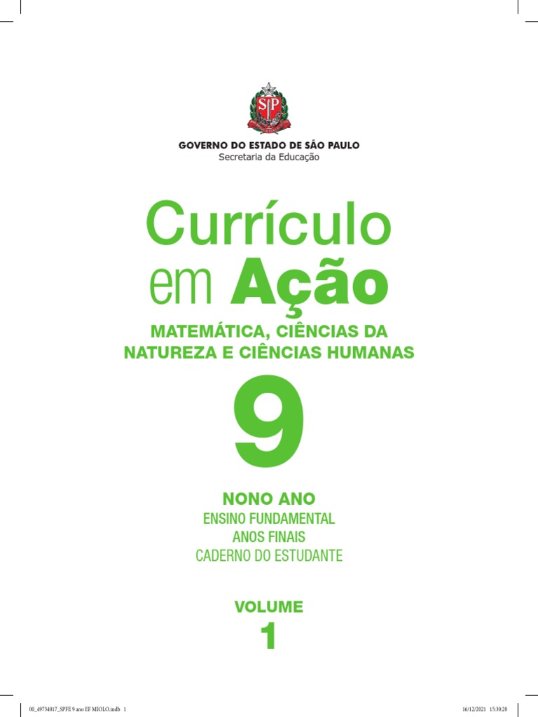 00 - 49734017 - SPFE 9 Ano EF MIOLO 1 | PDF | Pi | Números