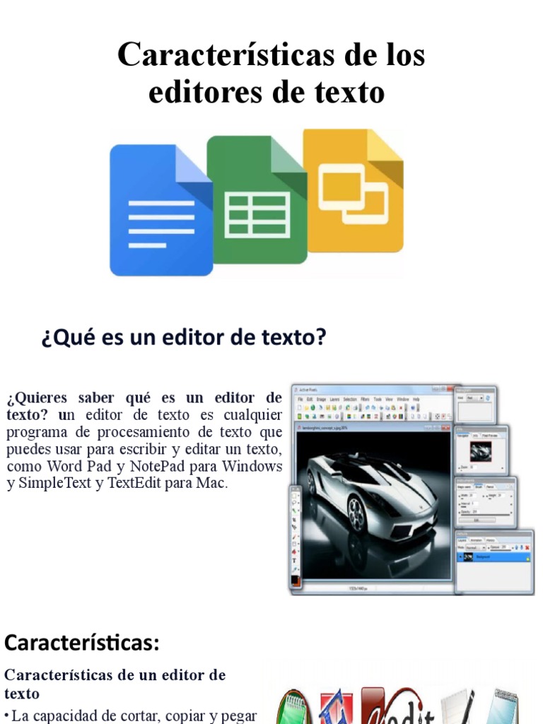 Características de Los Editores de Texto | PDF
