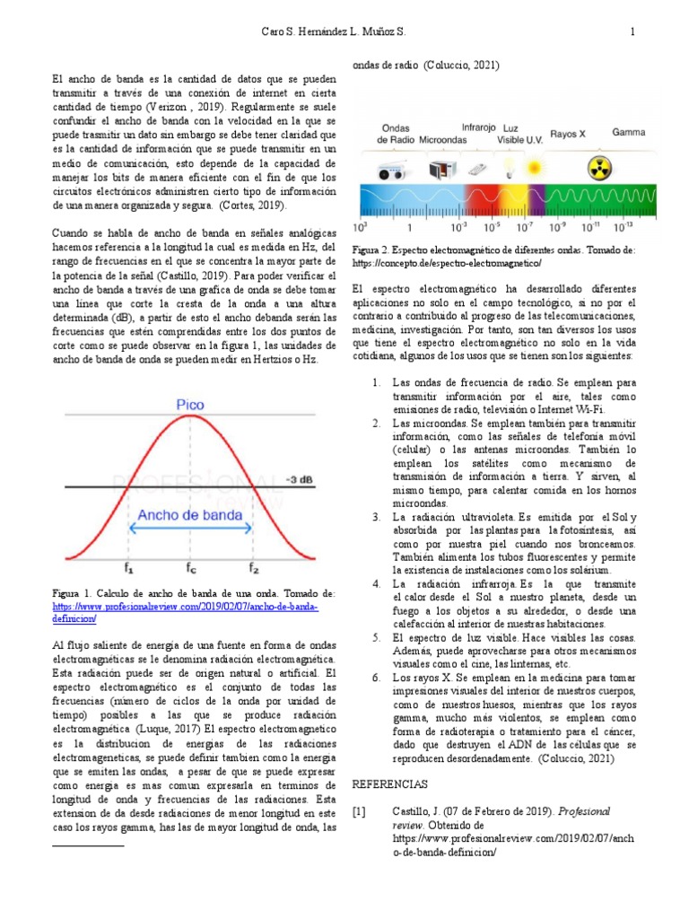Plantilla Normas Ieee | PDF | Radiación electromagnética | Espectro ...