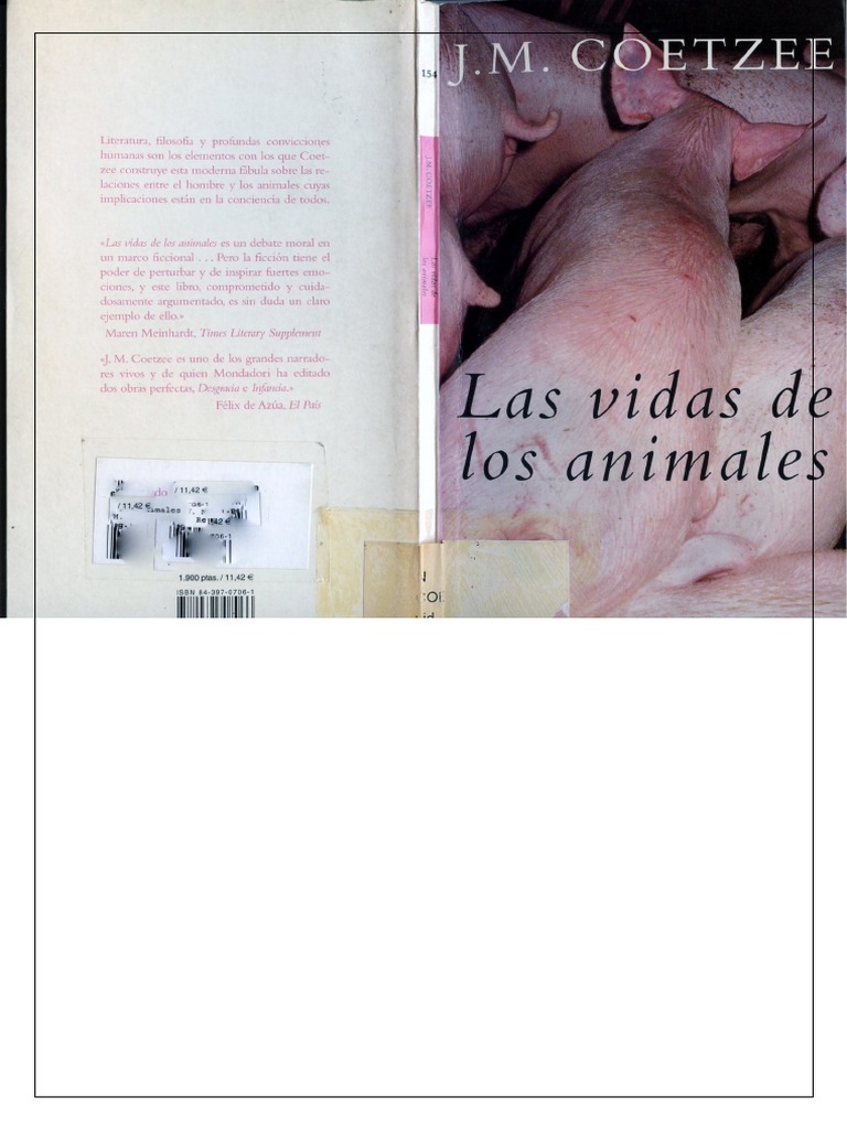 1999-Las Vidas de Los Animales-Ensayo-JM Coetzee | PDF | Pensamiento | Razón