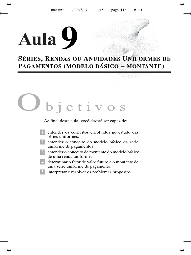 Aula 09 Anuidade Parte 2 Mat Fin | PDF | Juros | Comércio