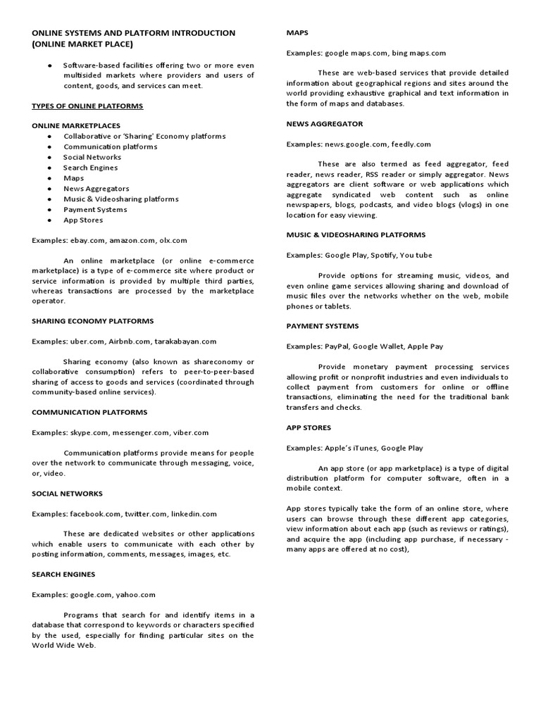 Appl115 Online Systems and Platform Introduction RM | PDF | Mobile App | Online And Offline