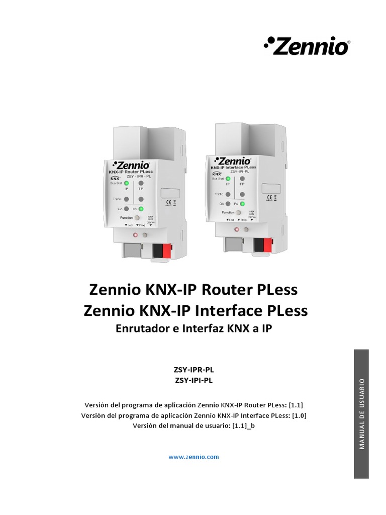 Manual KNX-IP Router&Interface PLess SP v1.1 B | PDF | Enrutador ...