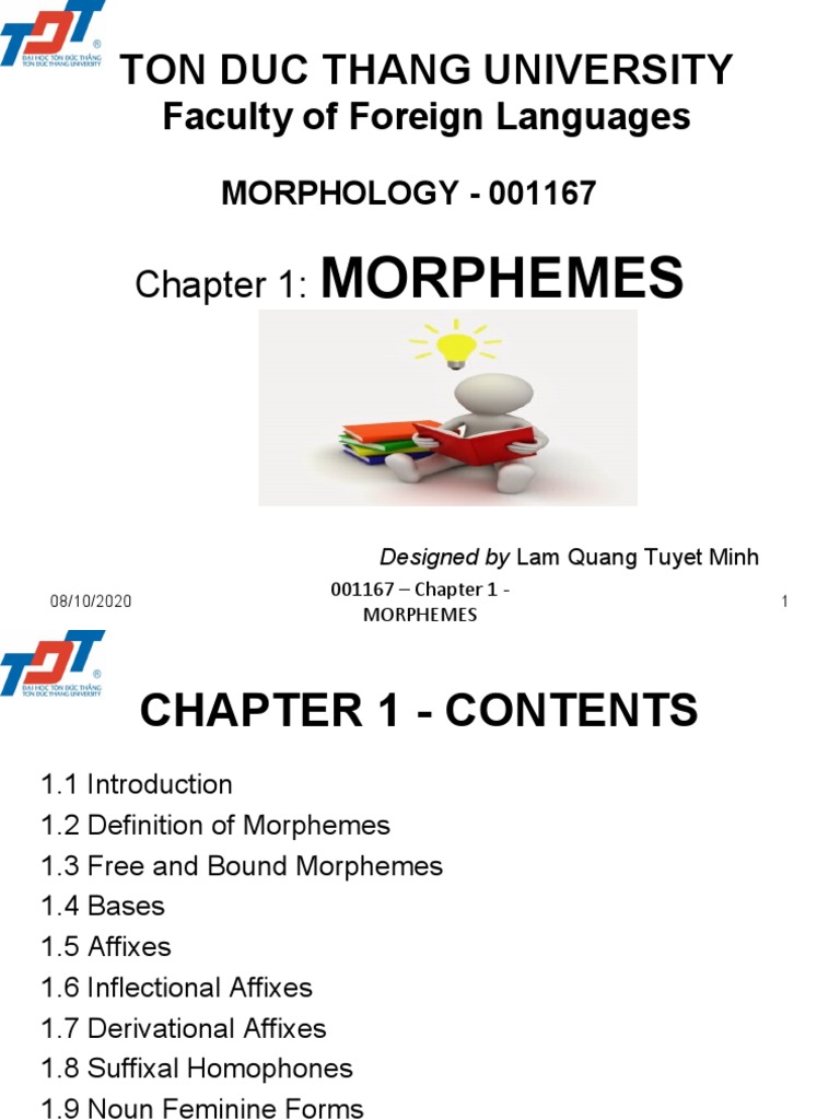 Morphology - Chapter 1 - Morphemes | PDF | Word | Morphology (Linguistics)