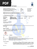 Ficha de Seguridad del Ftalato Ácido de Potasio | PDF | Agua ...